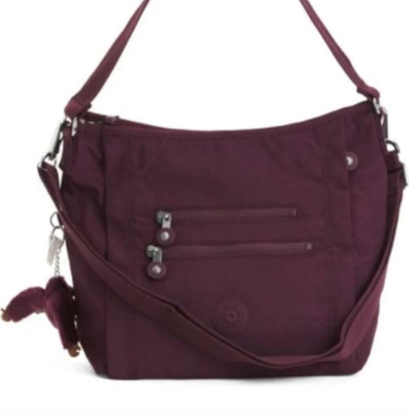 Kipling | Bags | Left Newkipling Belemmie Hobo Purse Dark Plum | Poshmark